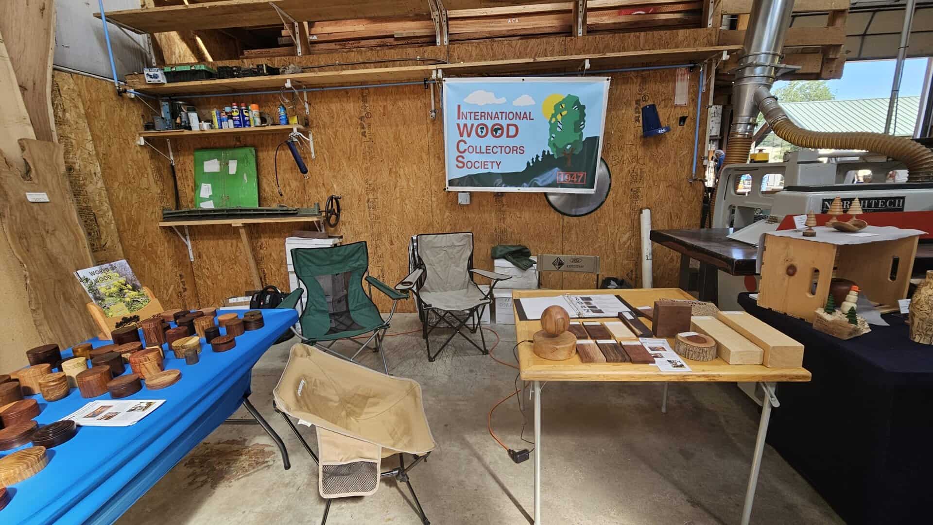 IWCS Booth at Hearne Hardwoods - International Wood Collectors Society